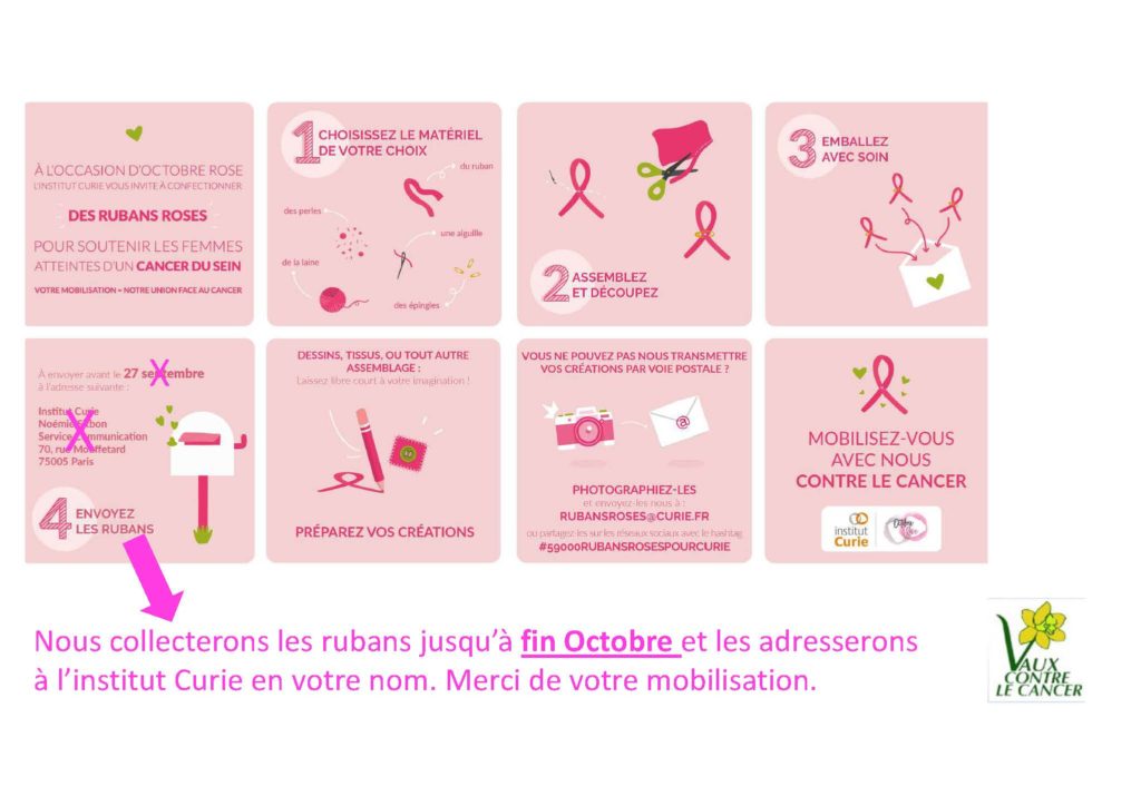 Tuto Confection Rubans Octobre Rose_ - Vaux-sur-Seine